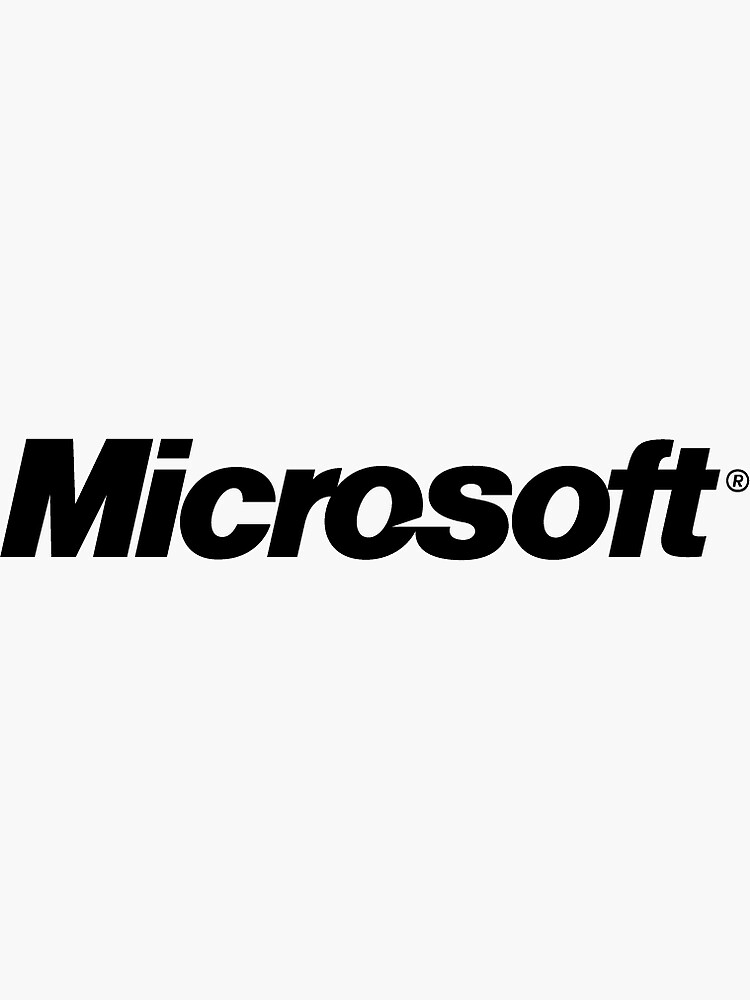 "Classic Microsoft logo" Sticker by codesticker | Redbubble