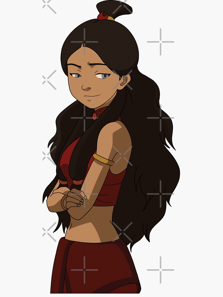 "katara from avatar smirking" Sticker by gwynethc | Redbubble