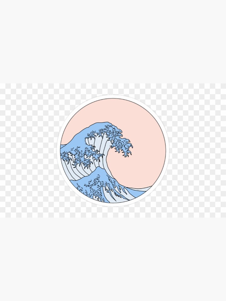"Pink Aesthetic Wave" Sticker for Sale by Hannahgolf | Redbubble