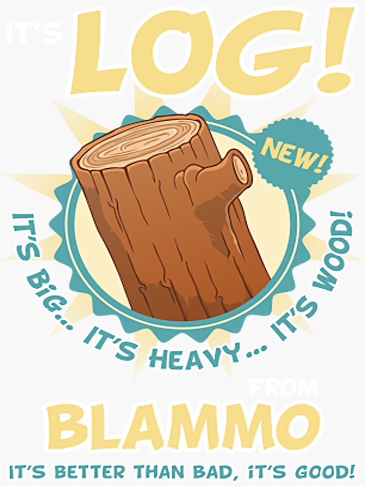 "Ren And Stimpy It's Log!" Sticker for Sale by andreasmith113 | Redbubble