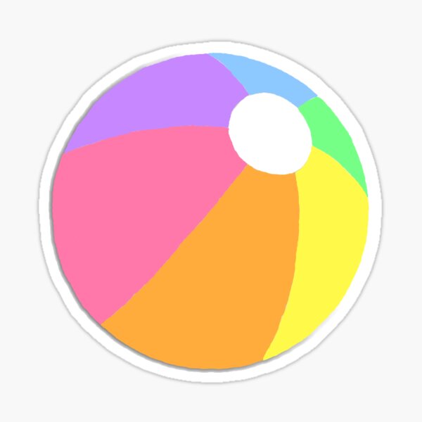 "Beach Ball Sticker" Sticker by shay-stickers | Redbubble