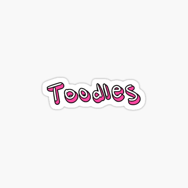 "Toodles design" Sticker by calxv | Redbubble