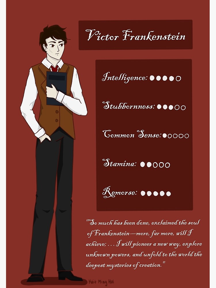 "Frankenstein Character Sheet" Art Print for Sale by ArtsyBookworm ...