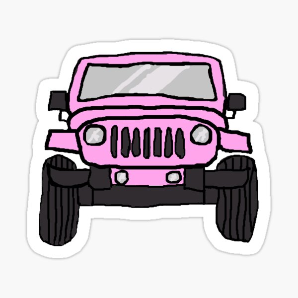 "Jeep sticker" Sticker for Sale by flos-stickers | Redbubble