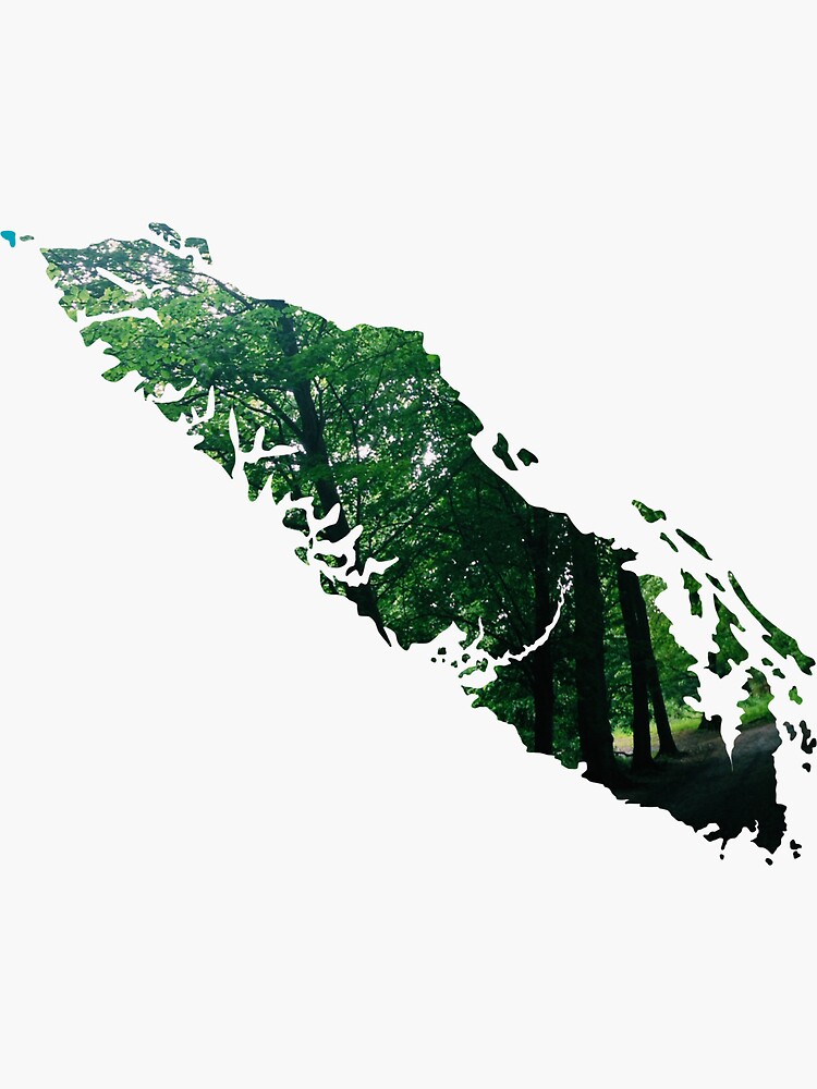 "Vancouver Island Tree Silhouette" Sticker for Sale by magbest | Redbubble