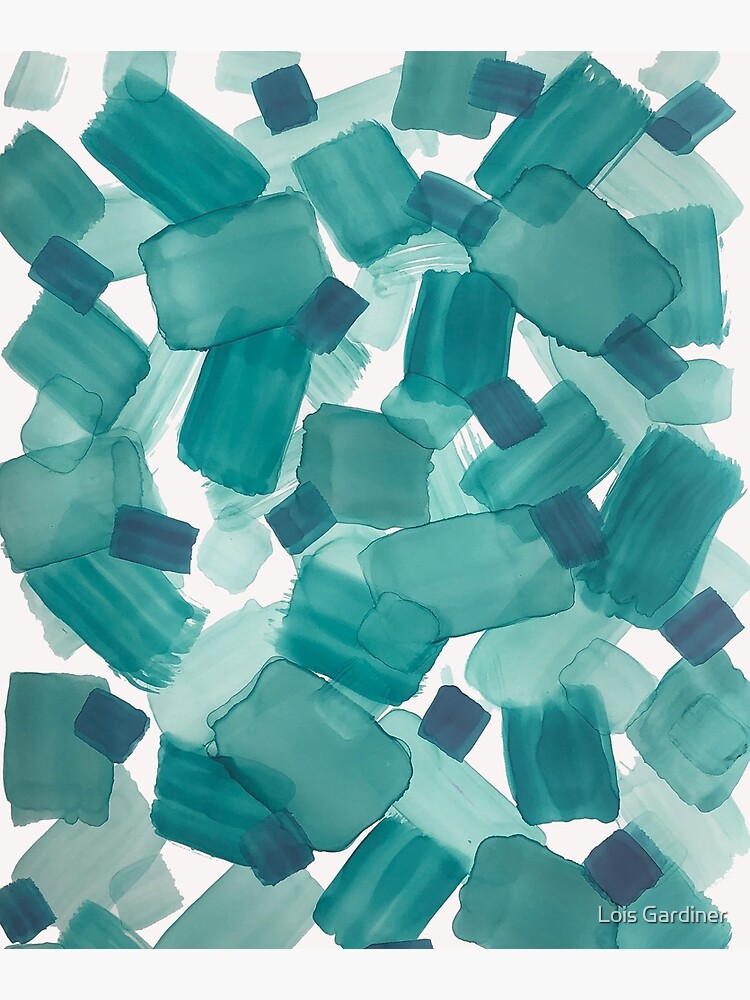 "Teal square" Poster by lgardine1 | Redbubble