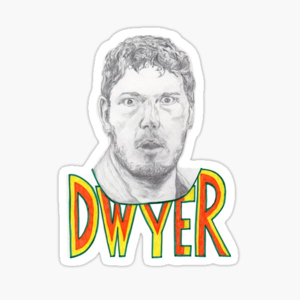 "Andy Dwyer/Chris Pratt Portrait" Sticker for Sale by PhilippaDMTW ...