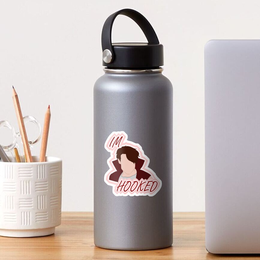 "Im Hooked harry hook design" Sticker for Sale by sketchgirl16 | Redbubble
