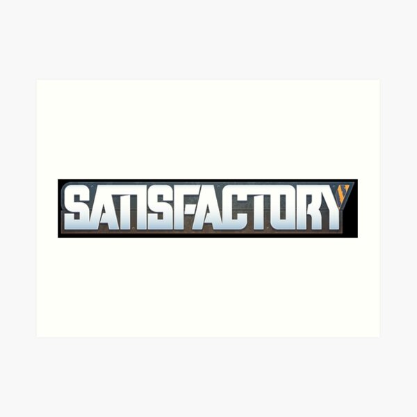 "Satisfactory-logo" Art Print for Sale by nelologi | Redbubble