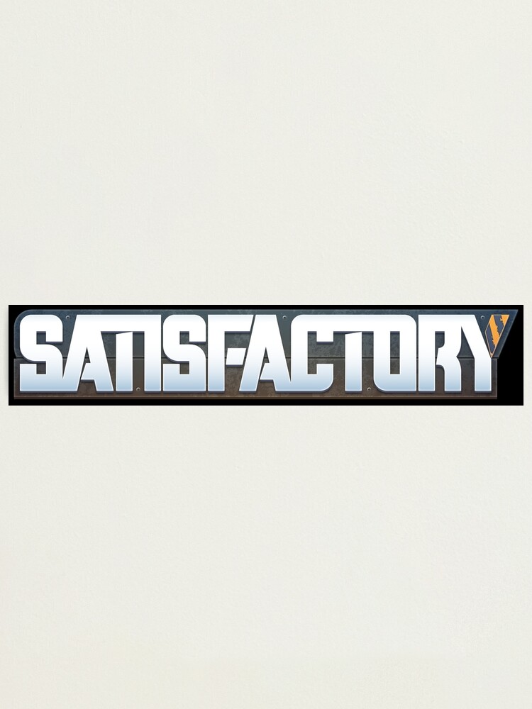 "Satisfactory-logo" Photographic Print by nelologi | Redbubble