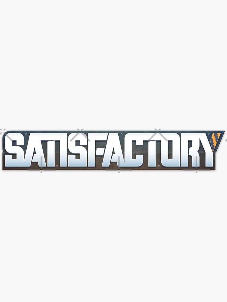 "Satisfactory-logo" Sticker for Sale by nelologi | Redbubble