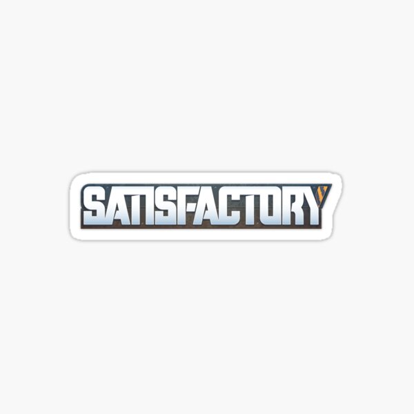 "Satisfactory-logo" Sticker for Sale by nelologi | Redbubble