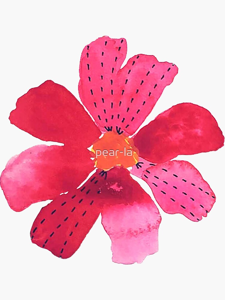 "Floral Doodle" Sticker by pear-la | Redbubble