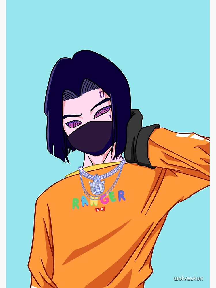 "android 17 ranger red ribbon" Poster for Sale by wolveskun | Redbubble