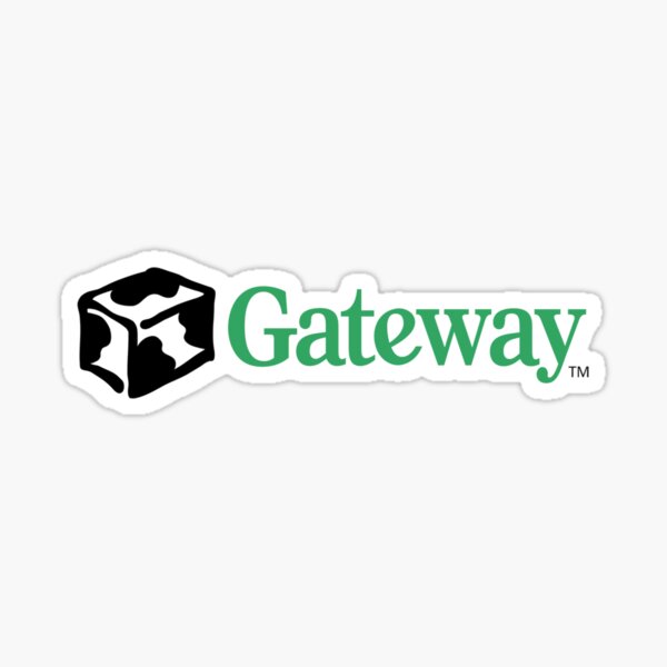 "Gateway Computers" Sticker for Sale by laurelwolf77 | Redbubble
