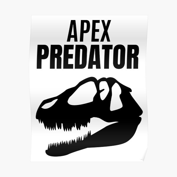 "Apex Predator - T-Rex skull" Poster for Sale by RIVEofficial | Redbubble