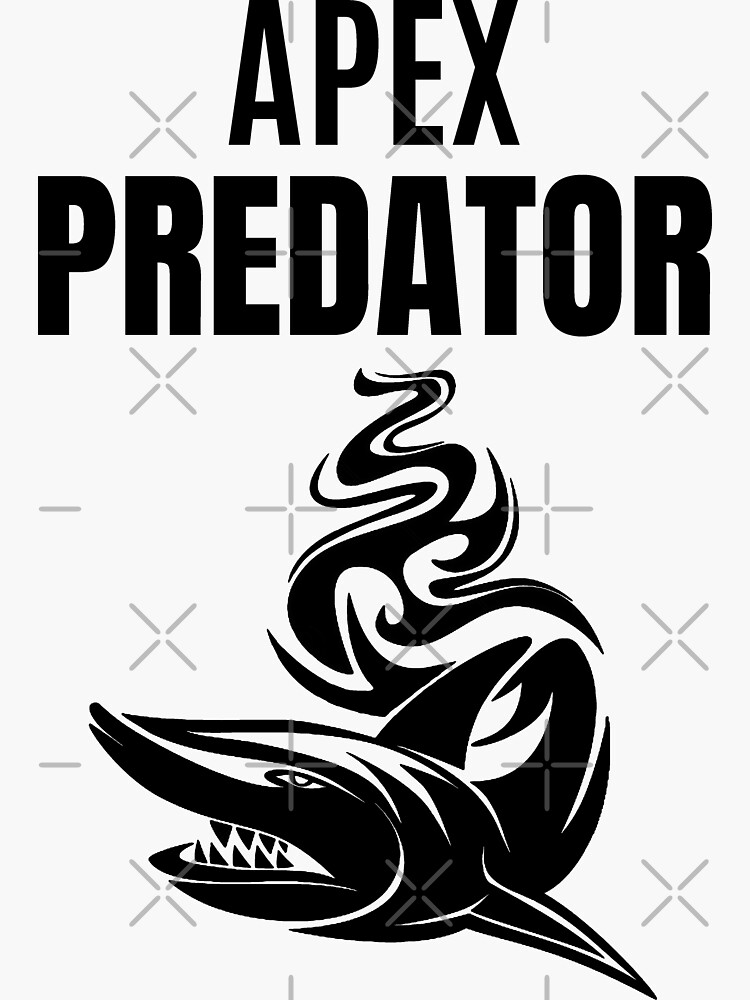 "Apex Predator - shark" Sticker by RIVEofficial | Redbubble