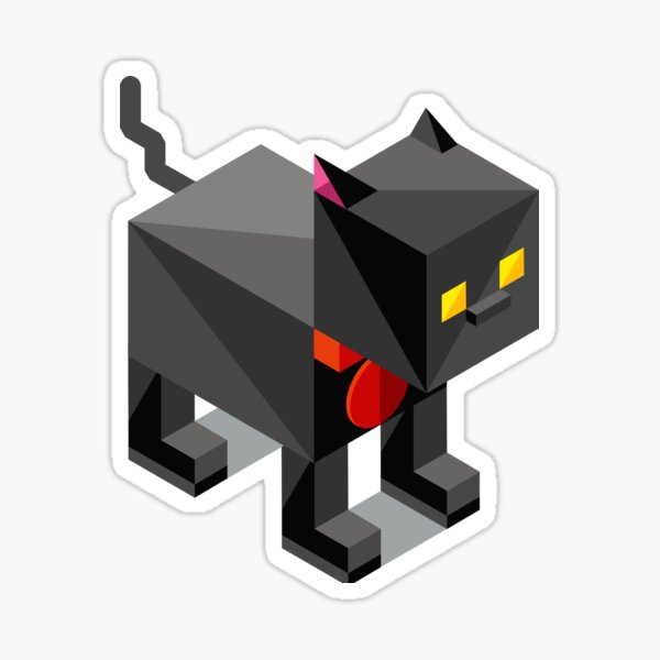 "cubic cat" Sticker by Artscatsy34 | Redbubble