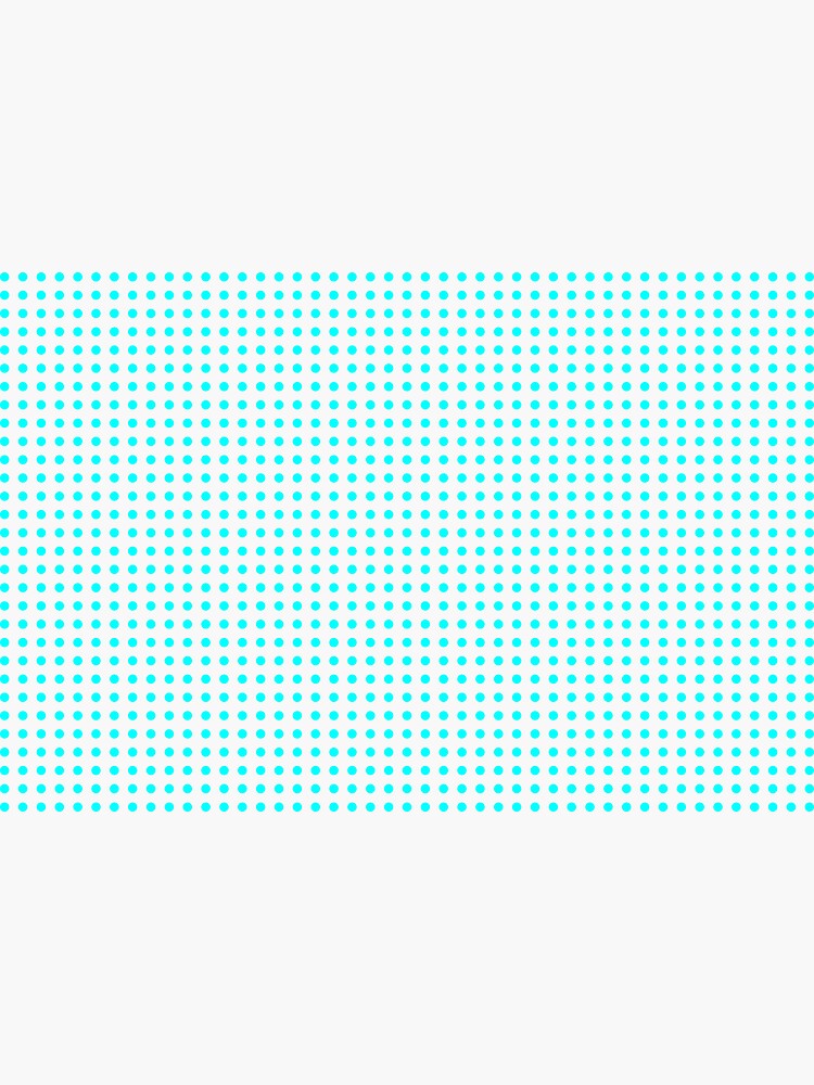 "Cyan Dots Regular Grid" Sticker for Sale by rbinfotech | Redbubble