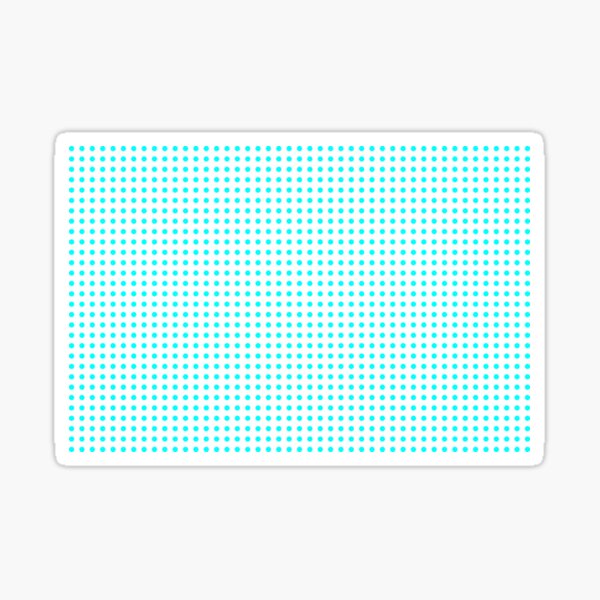 "Cyan Dots Regular Grid" Sticker for Sale by rbinfotech | Redbubble
