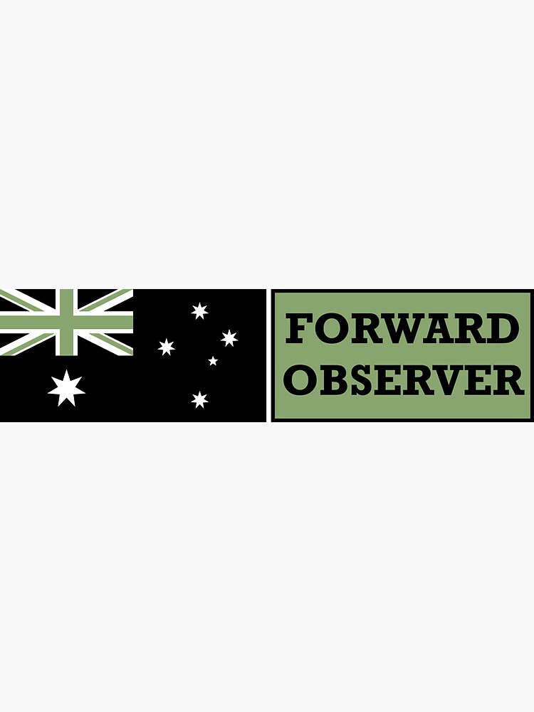 "Australian Forward Observer" Sticker for Sale by Wrenaldo | Redbubble