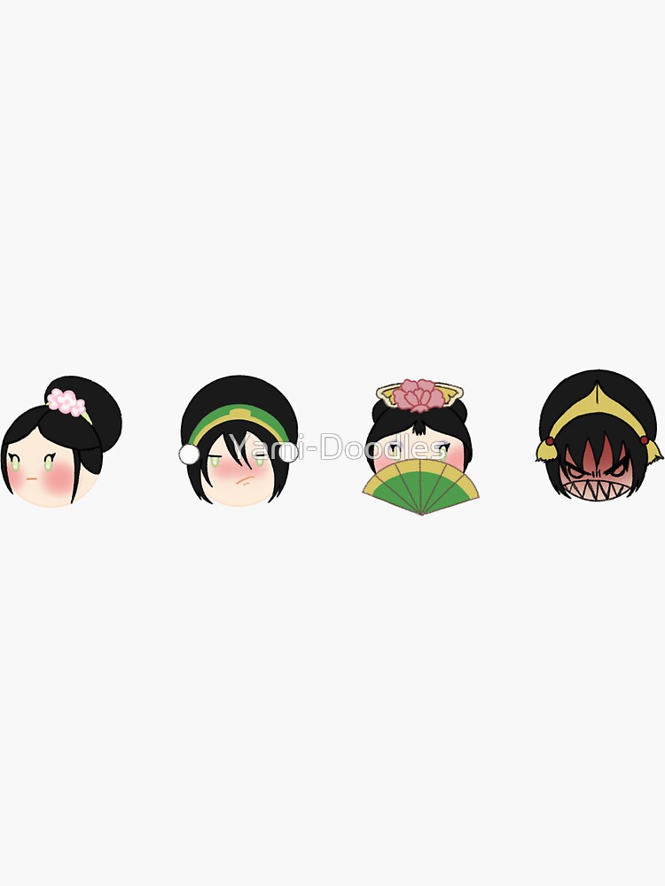 "Toph Emoji Pack" Sticker by Yami-Doodles | Redbubble