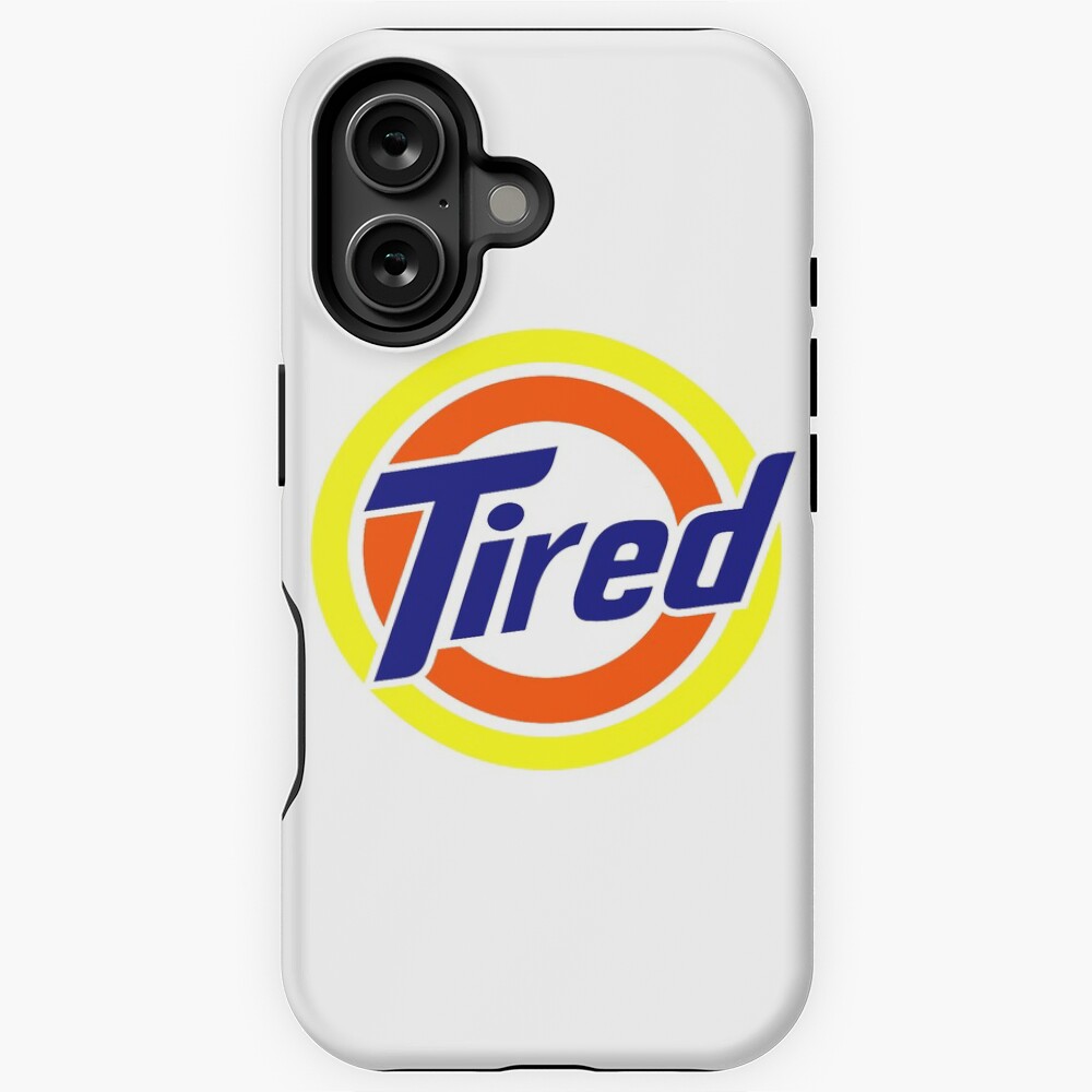 "Tired ( Tide Logo Spoof)" Sticker for Sale by ozumdesigns | Redbubble