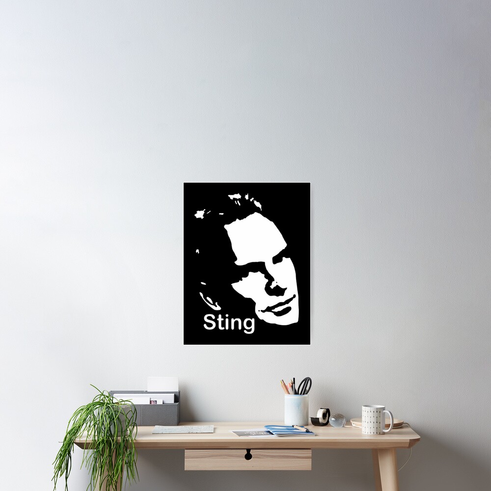 "Singer best STING LOGO 1,band rock favorite" Poster by enter6 | Redbubble