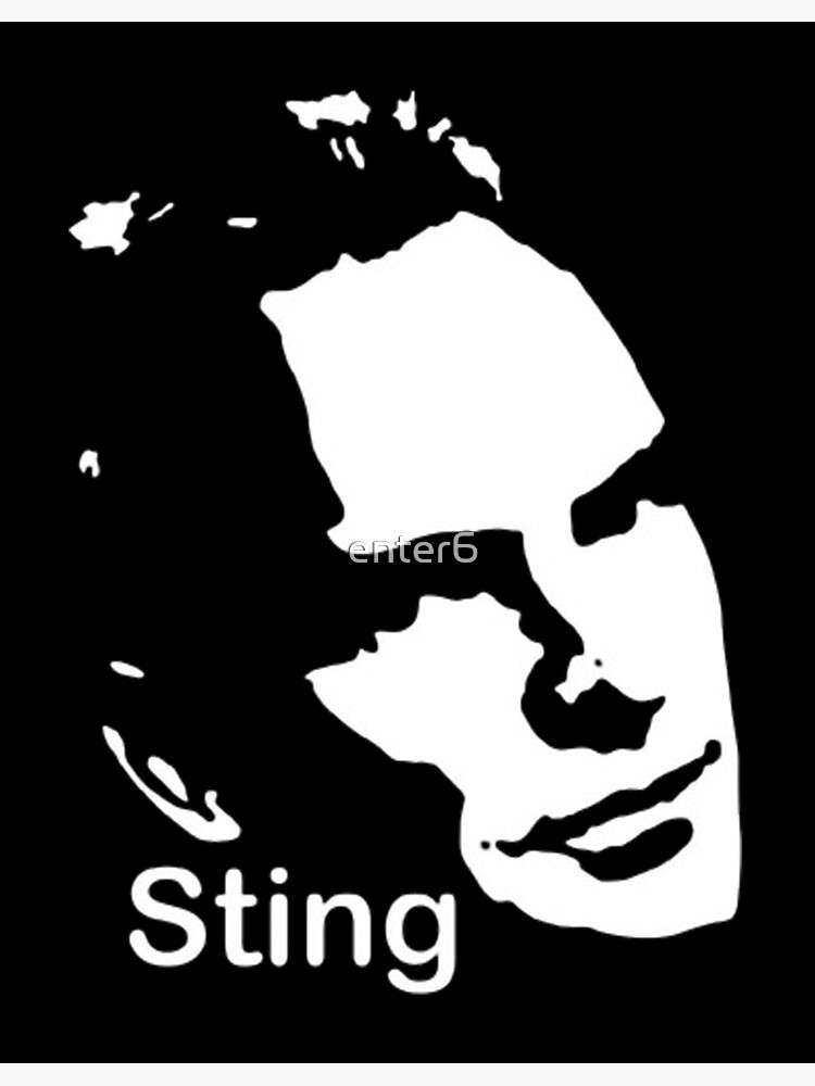 "Singer best STING LOGO 1,band rock favorite" Poster by enter6 | Redbubble