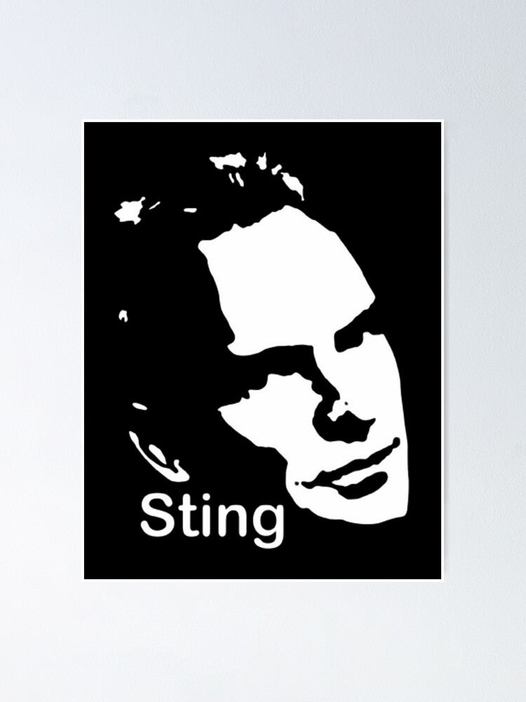 "Singer best STING LOGO 1,band rock favorite" Poster by enter6 | Redbubble