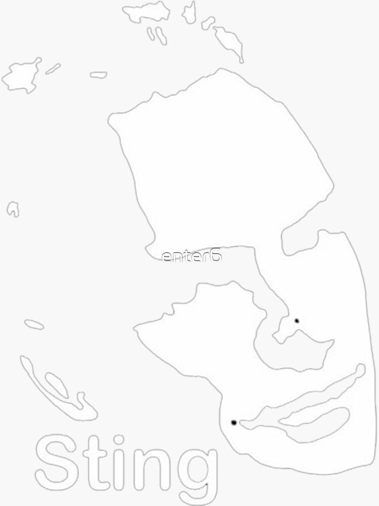 "Singer best STING LOGO 1,band rock favorite" Sticker by enter6 | Redbubble