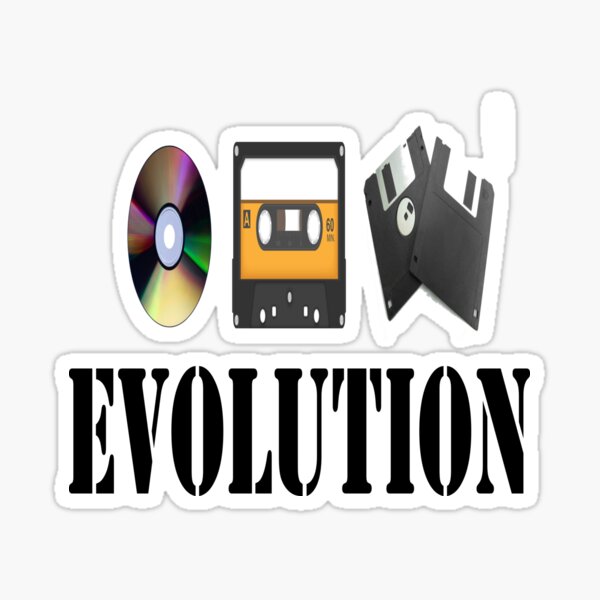 "EvolutionOfMbytes" Sticker by Hanabara | Redbubble