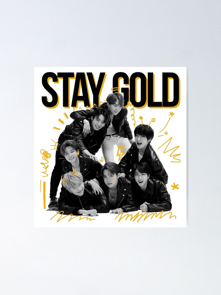 "STAY GOLD - BTS" Poster by sawarsewag | Redbubble