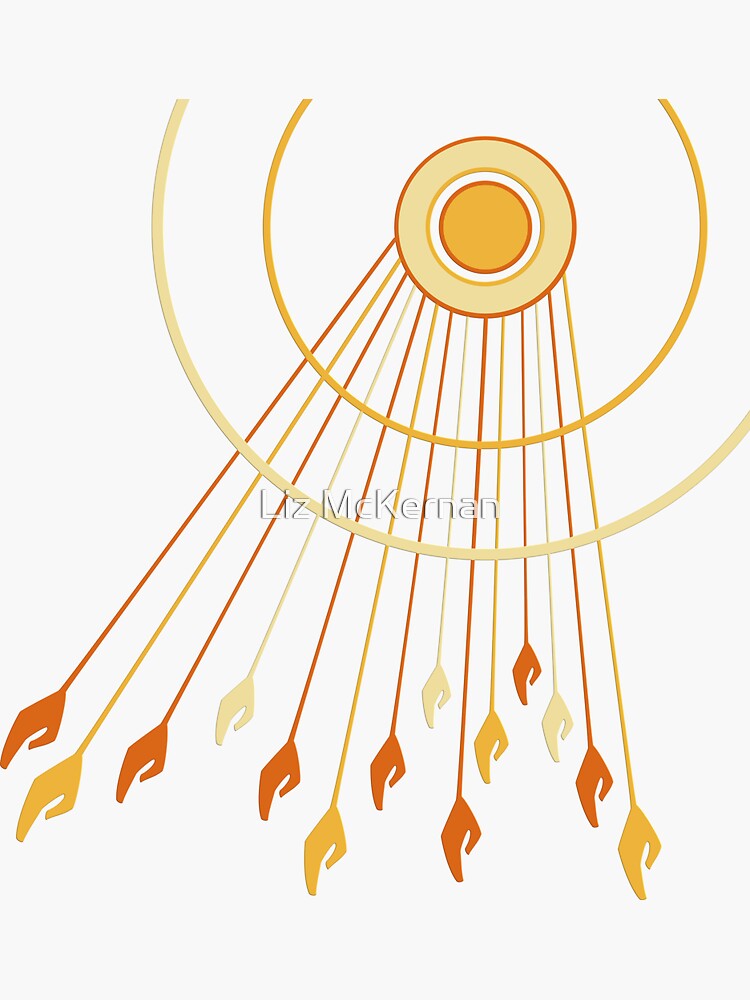 "Hands of Aten " Sticker for Sale by Liz McKernan | Redbubble