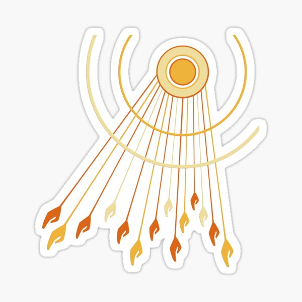 "Hands of Aten " Sticker for Sale by Liz McKernan | Redbubble