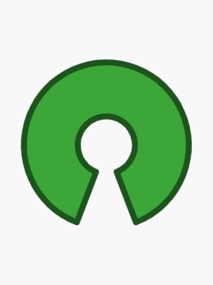 "Open Source Logo" Sticker for Sale by Skillers3 | Redbubble