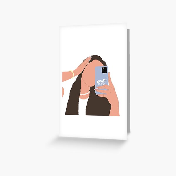 "addison rae - pouty face" Greeting Card by shascreations | Redbubble