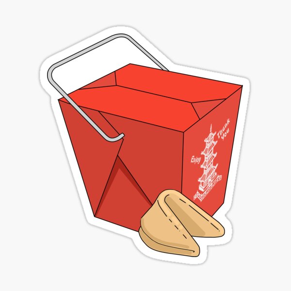 "Chinese take-out" Sticker for Sale by Cinnexile | Redbubble