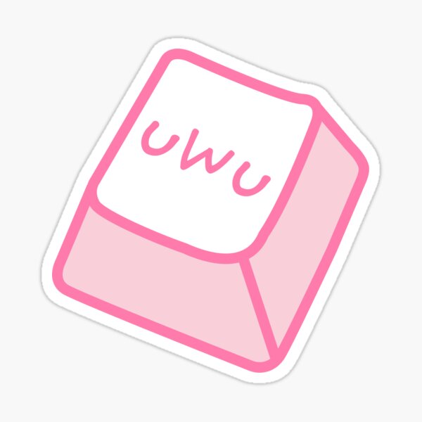 "uwu key" Sticker for Sale by Ilzarklapaucius | Redbubble