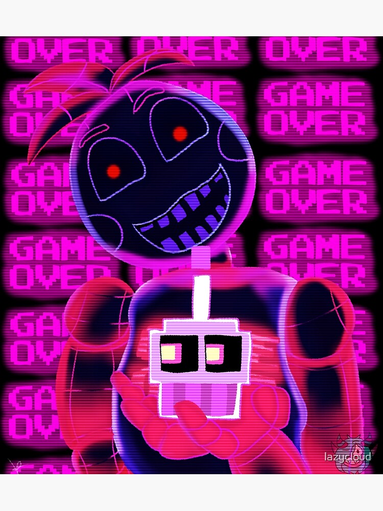 "Game Over Chica" Poster by lazycloud | Redbubble
