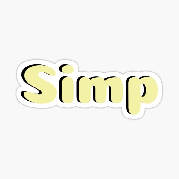 "Simp " Sticker for Sale by diegocasbor | Redbubble