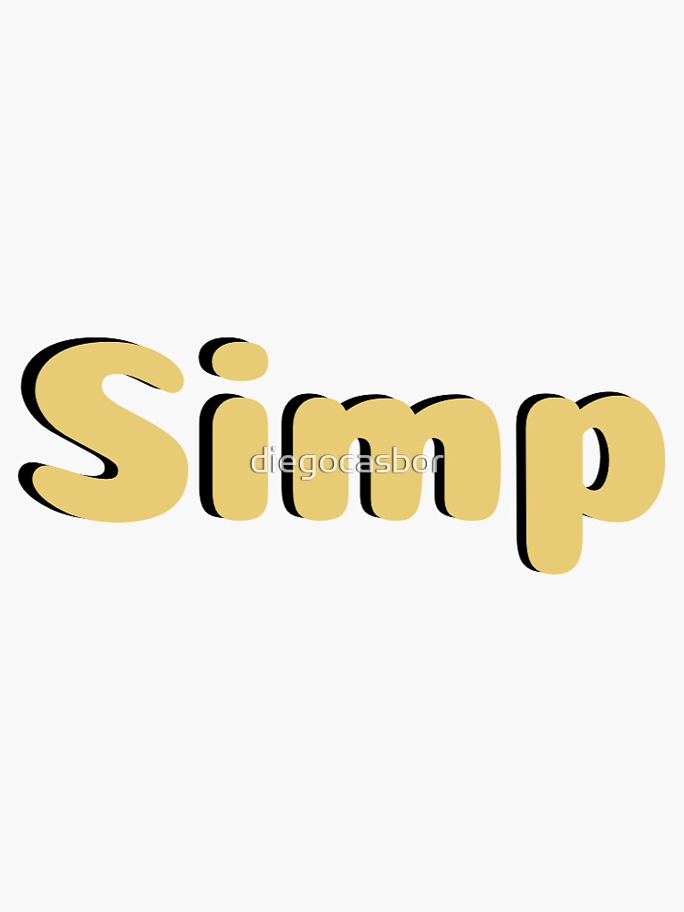 "Simp meme " Sticker by diegocasbor | Redbubble