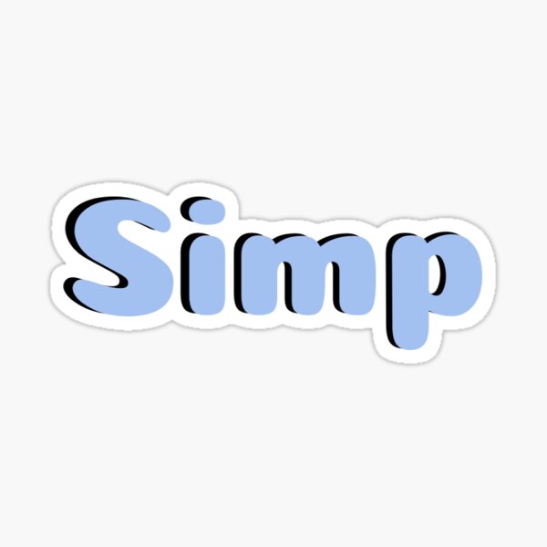 "Simp tiktok " Sticker for Sale by diegocasbor | Redbubble