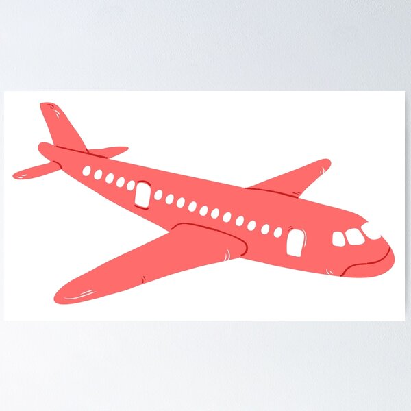 "Red Aeroplane" Poster for Sale by littledinosaurs | Redbubble