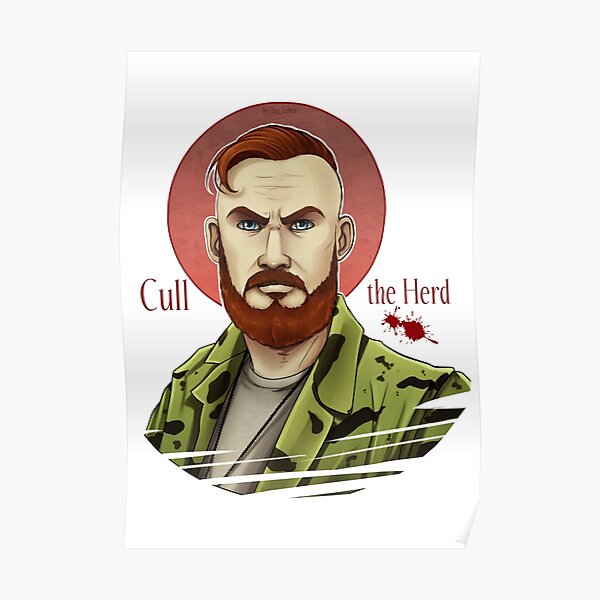 "Jacob Seed Cull the Herd" Poster for Sale by Das-Leben | Redbubble