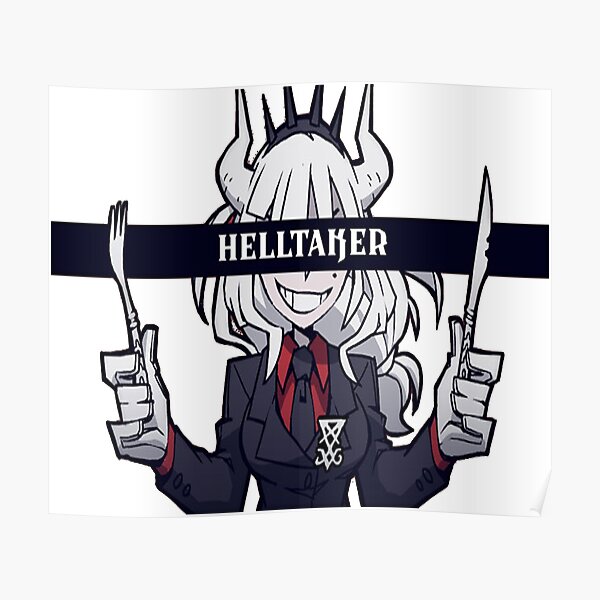 "Lucifer Helltaker Shirt/Buttons/More" Poster by Sethlow | Redbubble