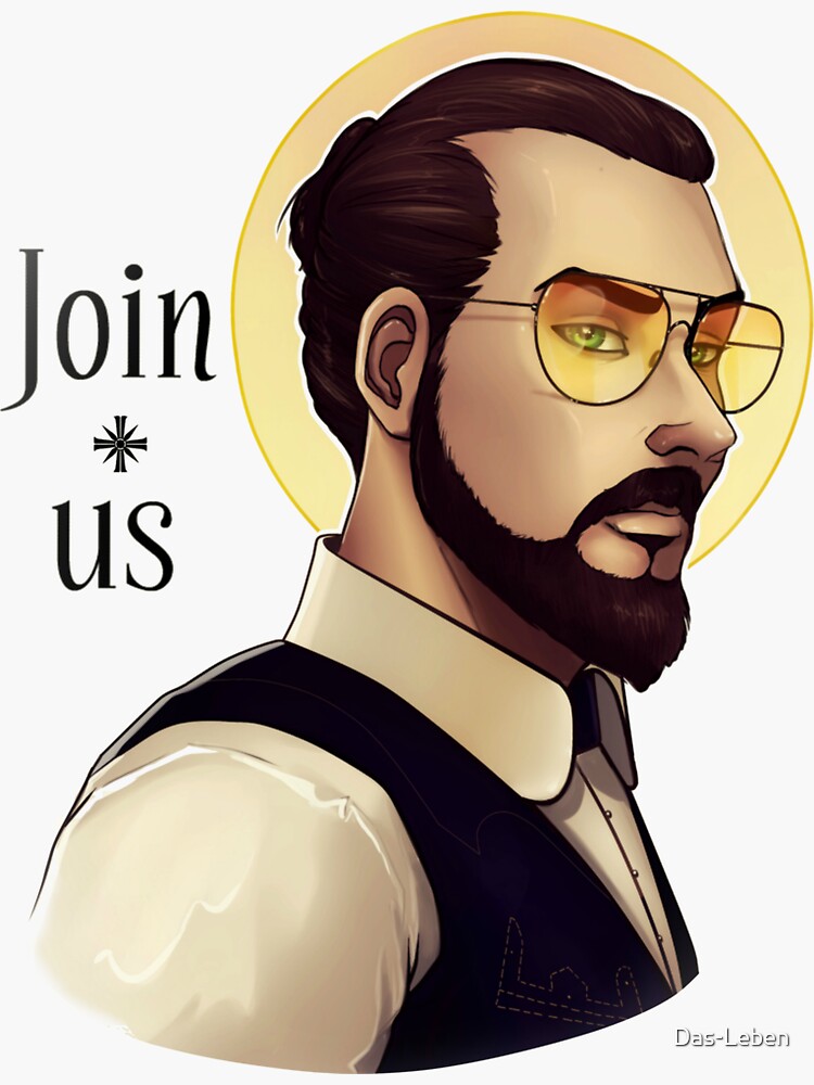 "Joseph Seed print" Sticker by Das-Leben | Redbubble