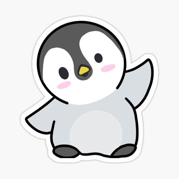 "Penguin sticker" Sticker for Sale by anyapitchie | Redbubble