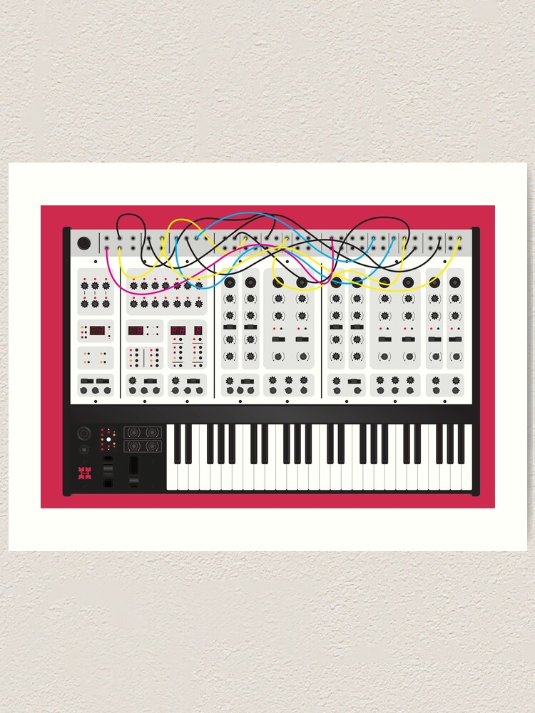 "Retro Synth" Art Print by HAZZAH | Redbubble