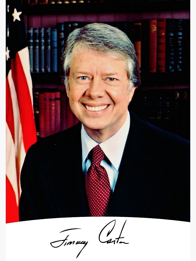 "Jimmy Carter Signature Portrait" Photographic Print for Sale by ...